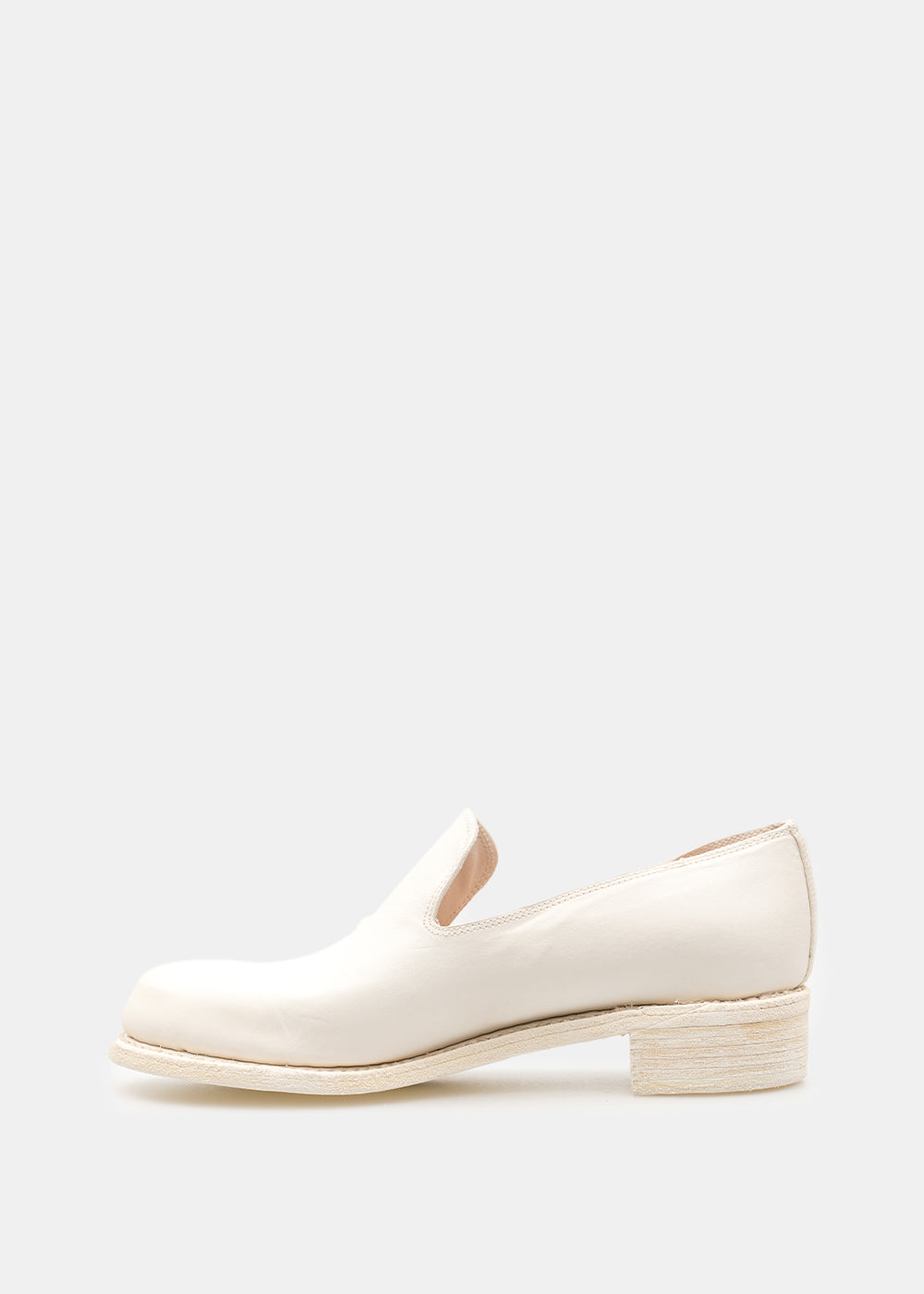 Guidi M81B Kangaroo Leather Loafers - White | Garmentory