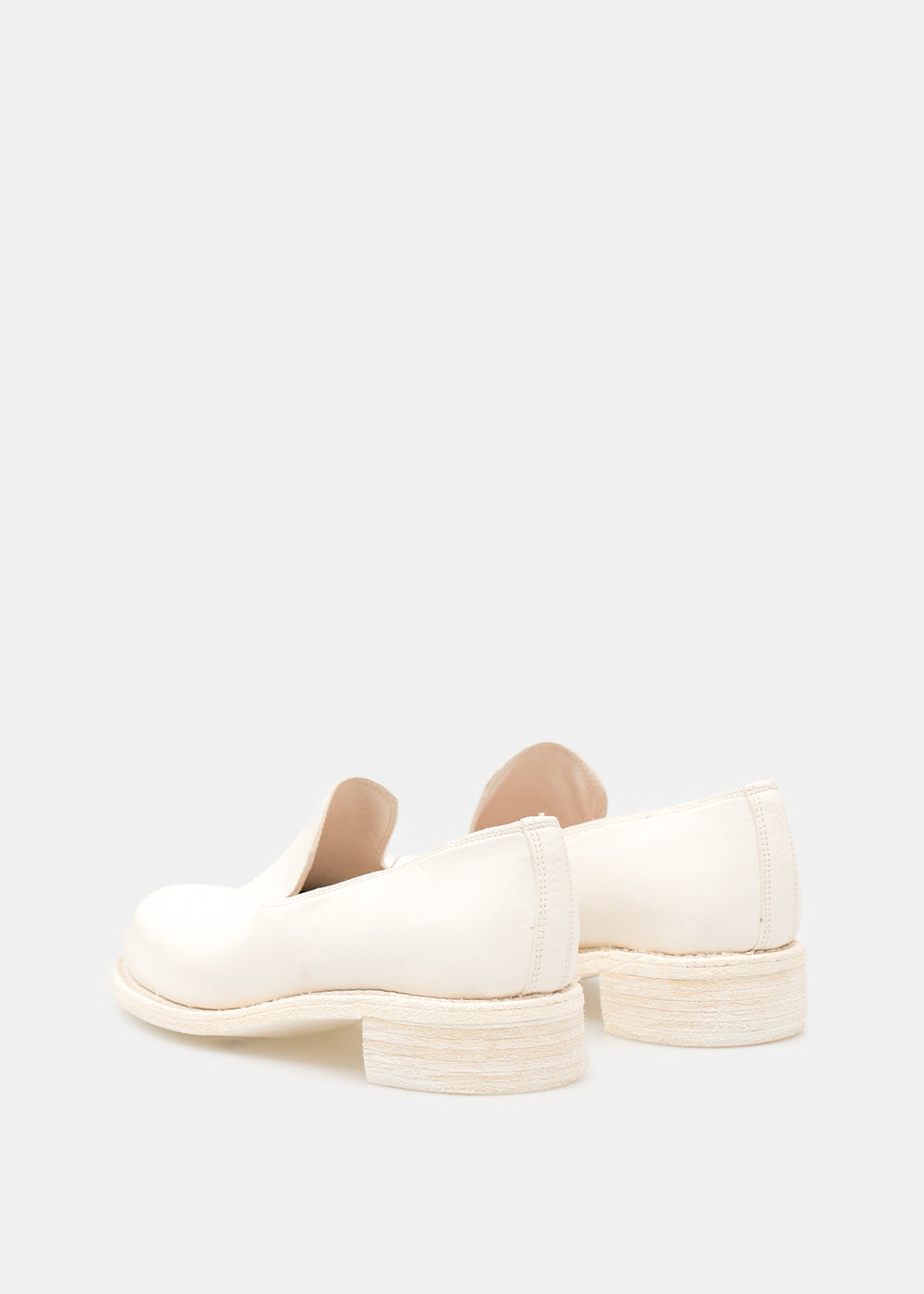 Guidi M81B Kangaroo Leather Loafers - White | Garmentory