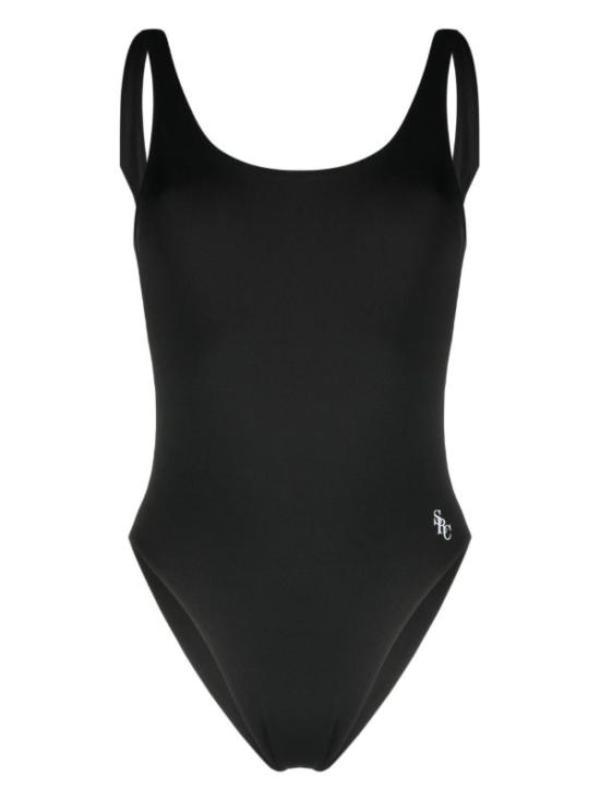 SPORTY & RICH One-Piece Swimsuit - Black | Garmentory