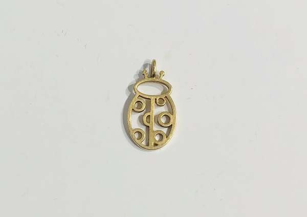 TENTHOUSANDTHINGS Ladybug Charm - Yellow Gold | Garmentory