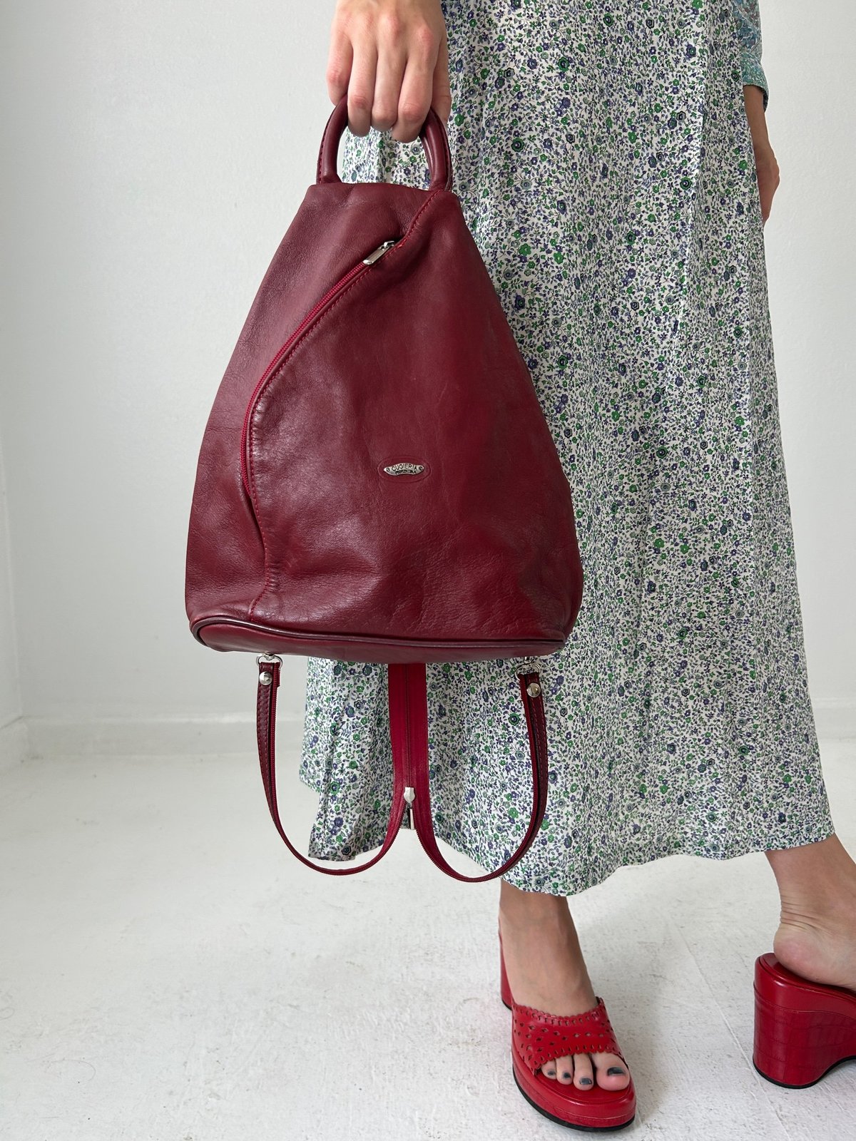 Vintage Backpack - Burgundy | Garmentory