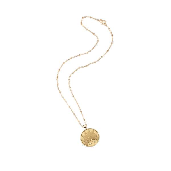 Jane Win Jewelry Strong JW Pendant Coin Necklace | Garmentory