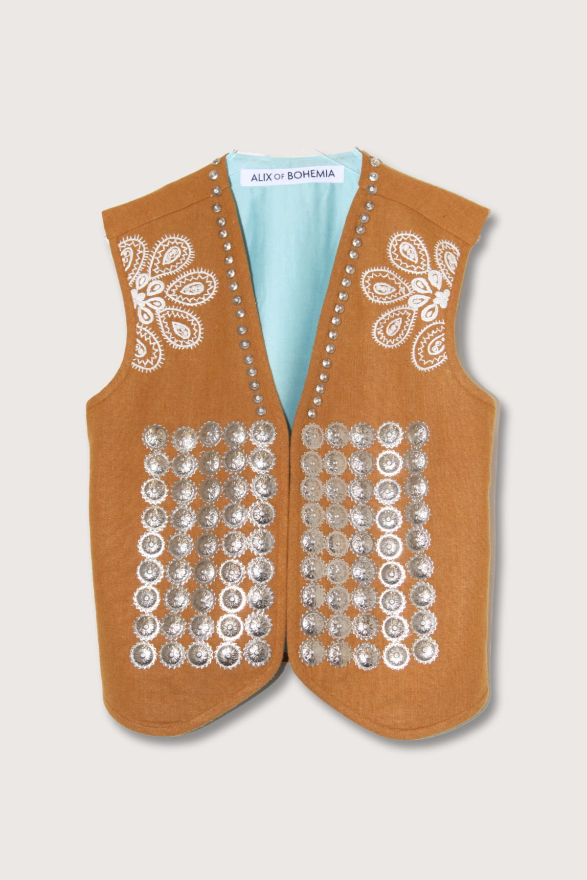 Alix Of Bohemia Arizona Sandstone Coin Vest - Yellow Sandstone | Garmentory
