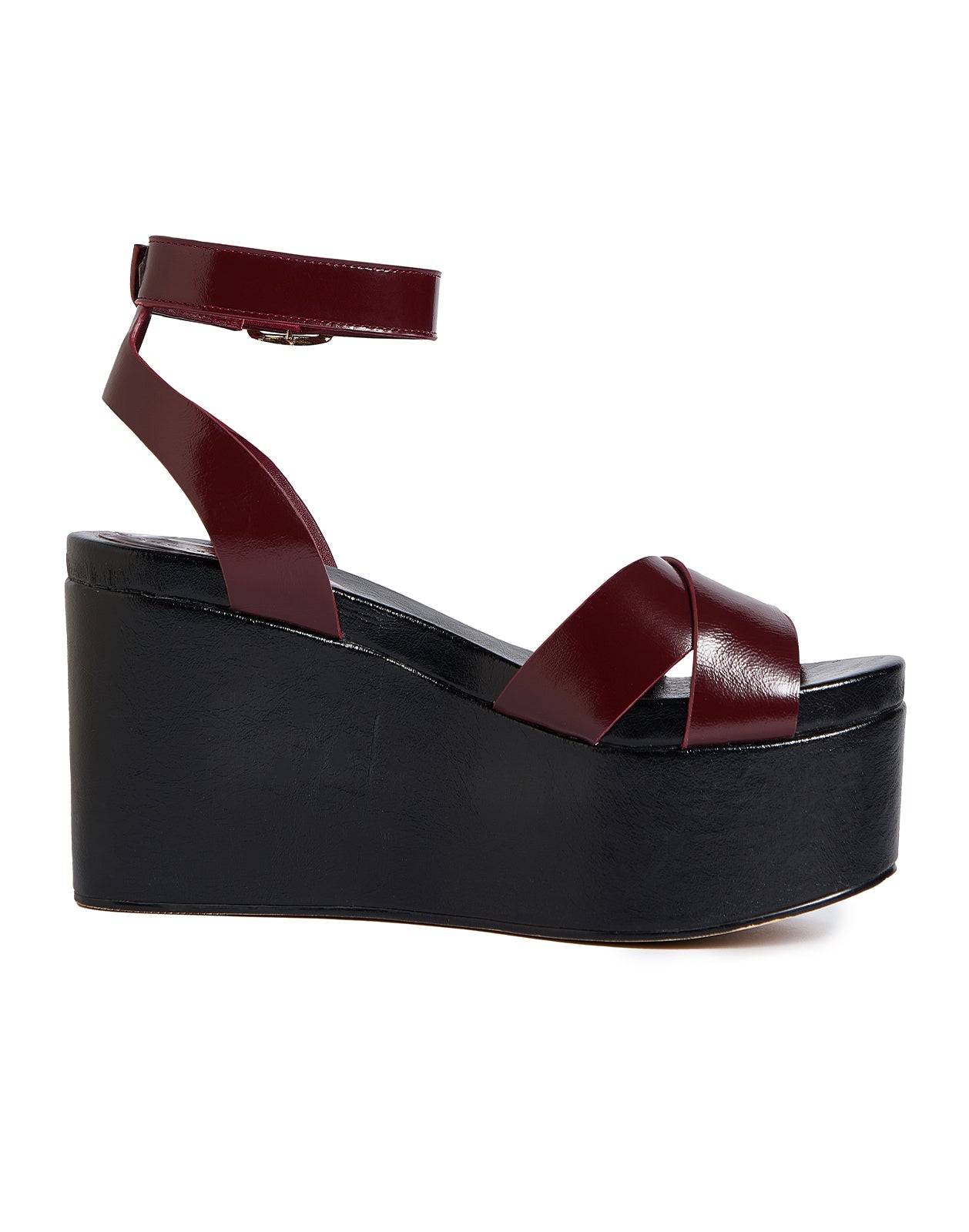 Cynthia Rowley Lisse Platform Sandals - Black/Gold | Garmentory