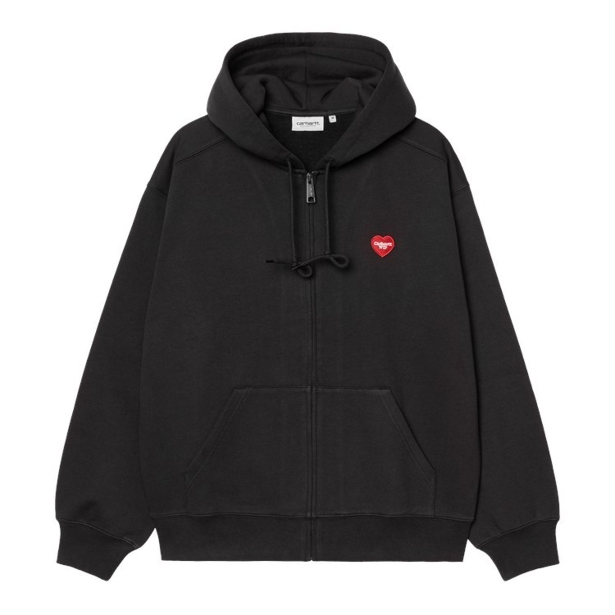 Carhartt Hooded Heart II Hartt Sweat Jacket - 89XX Black | Garmentory
