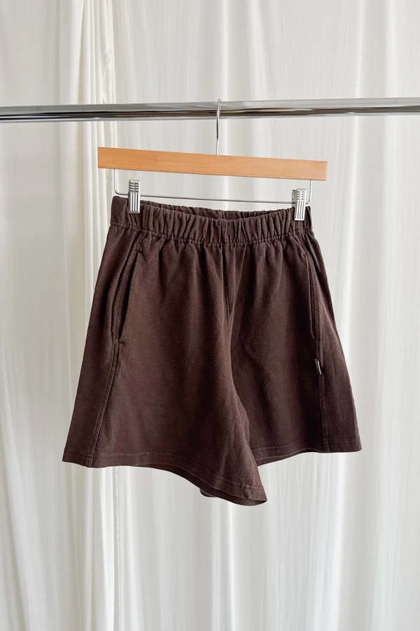 Le Bon Shoppe Flared Basketball Shorts - Chocolate | Garmentory