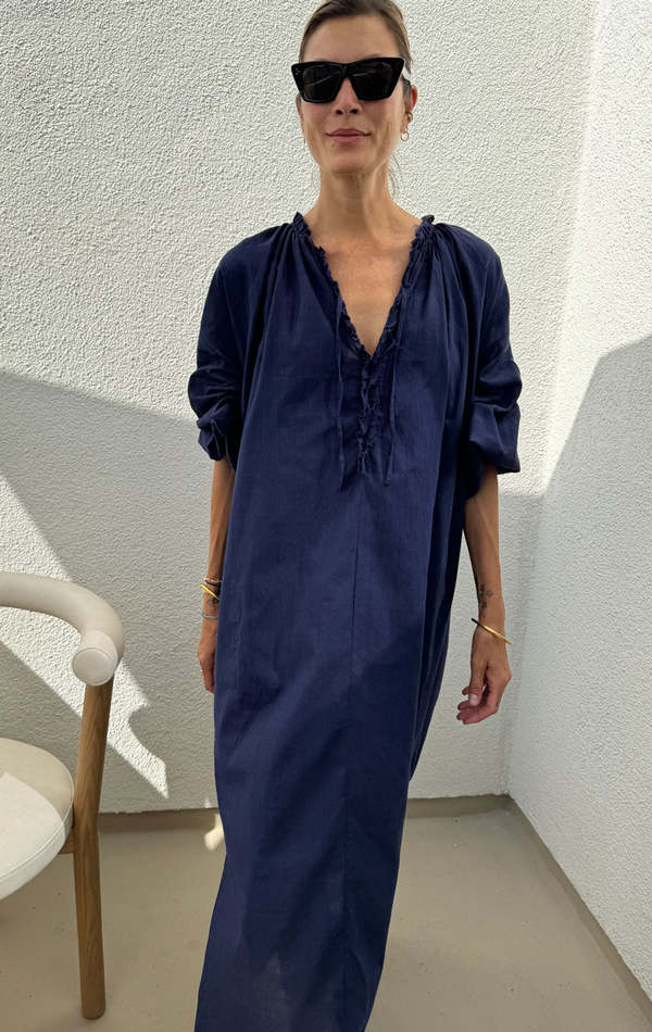 Two Ruffle Caftan Dress 3rd Sample | Garmentory