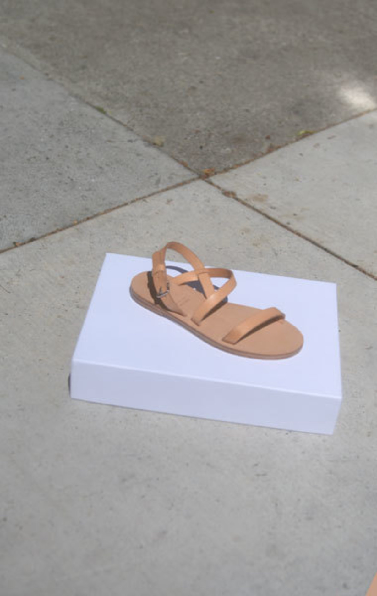 Isaac Reina Thin Leather Sandals - Natural | Garmentory