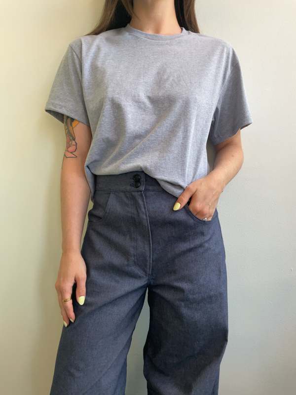 Meg Cropped Square Tee | Garmentory