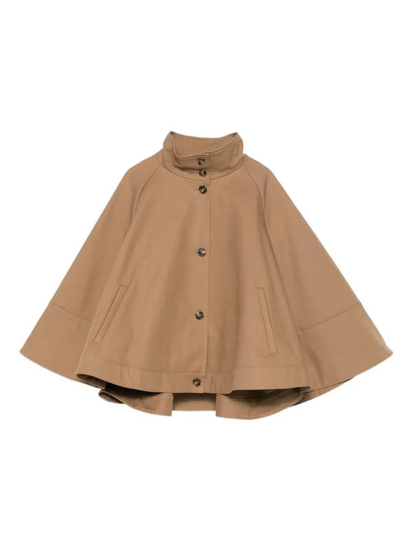 MAX MARA Fulcro Cropped Water-repellent Gabardine Cloak | Garmentory