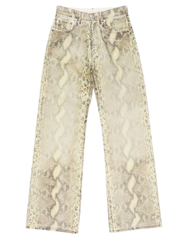 Acne Studios Relaxed Fit Jeans With Snake Print Design - Neutrals ...