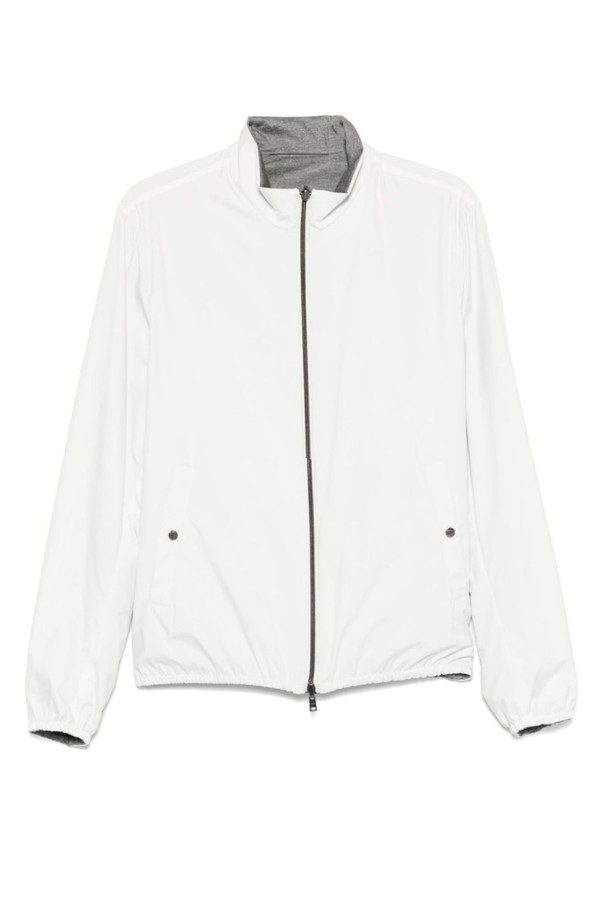 Herno Reversible Short Jacket With Zip Closure Jacket - White | Garmentory