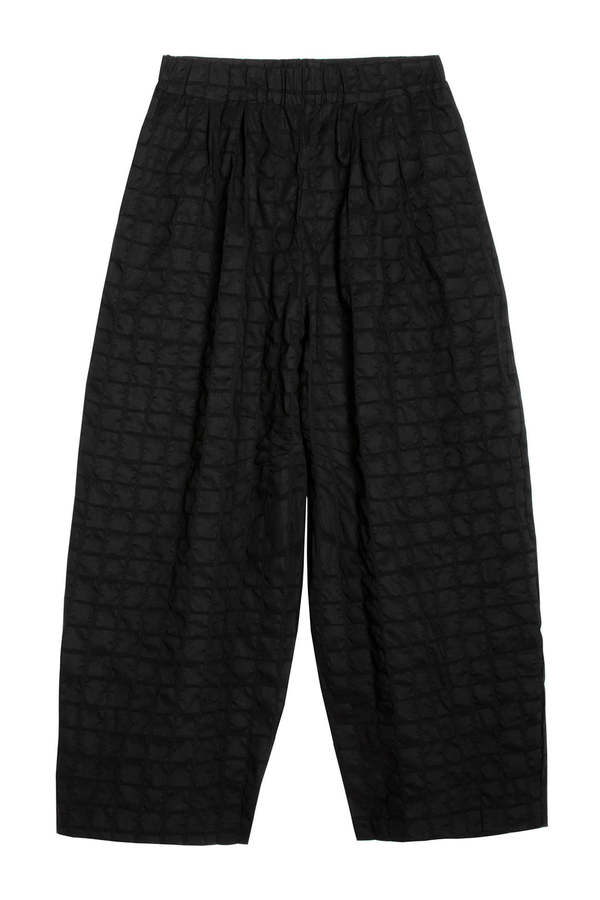 Black Crane Ripple Finish Wide Pants | Garmentory