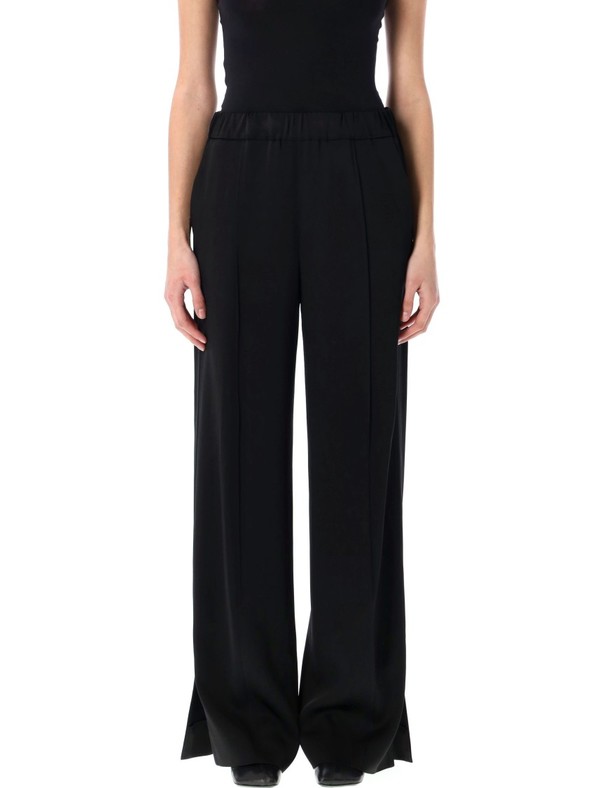 Jil Sander Wide-Leg Fluid Pant With Relaxed Fit - Black | Garmentory