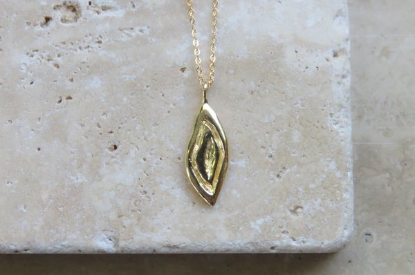 Dea Dia Solid Gold Yoni Talisman Necklace | Garmentory