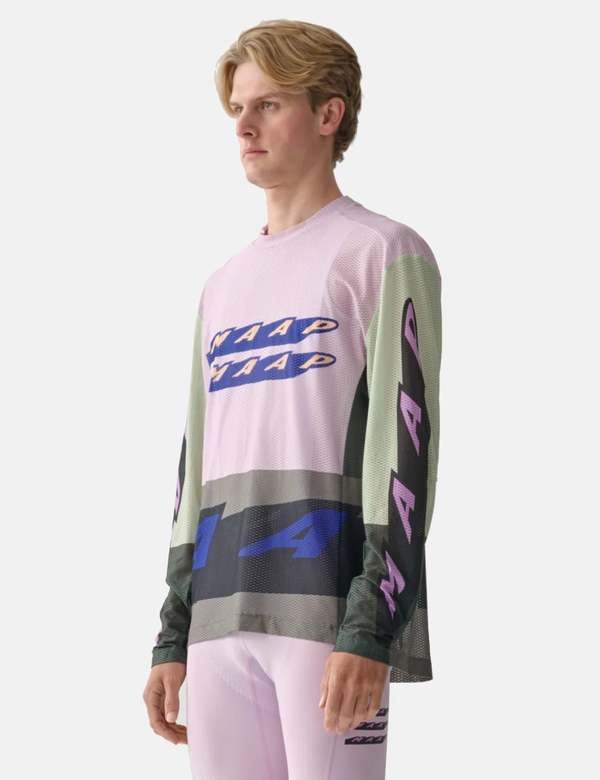 MAAP Evade X Long Sleeve Mesh Tee - Pink | Garmentory