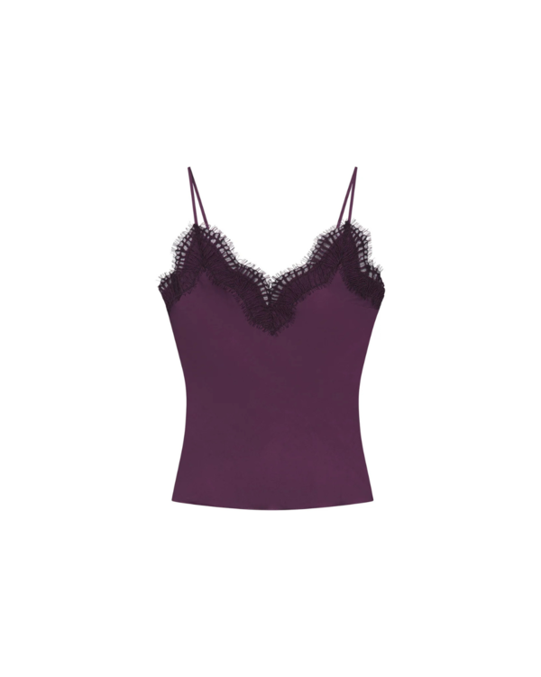 A.L.C. Presley Top - Deep Plum | Garmentory