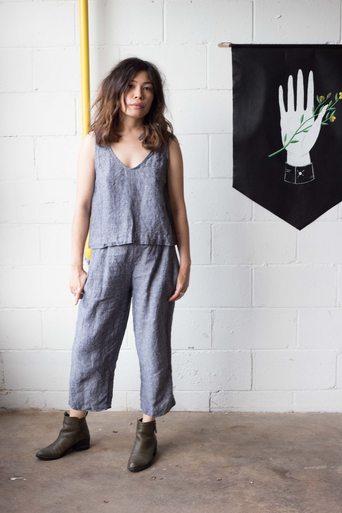 Amanda Moss Pippa Tank - Black Mix | Garmentory