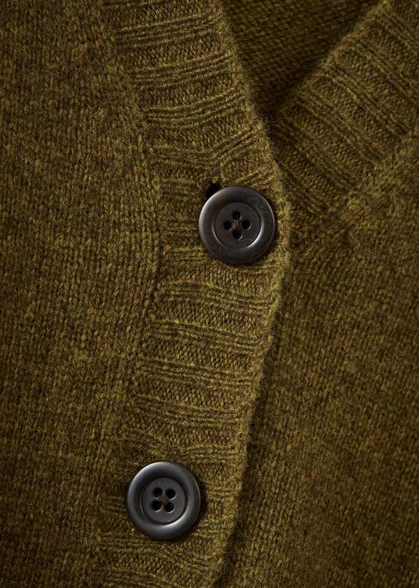 KIDS Caramel Copper Wool Mix Cardigan | Garmentory