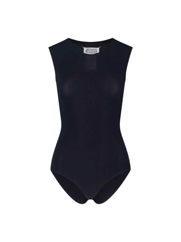 Maison Margiela High Neck Bodysuit With Minimalist Design And Unique ...