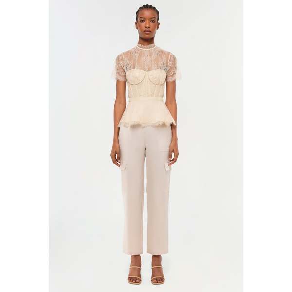Jonathan Simkhai Signature Kehlani Top - Champagne | Garmentory