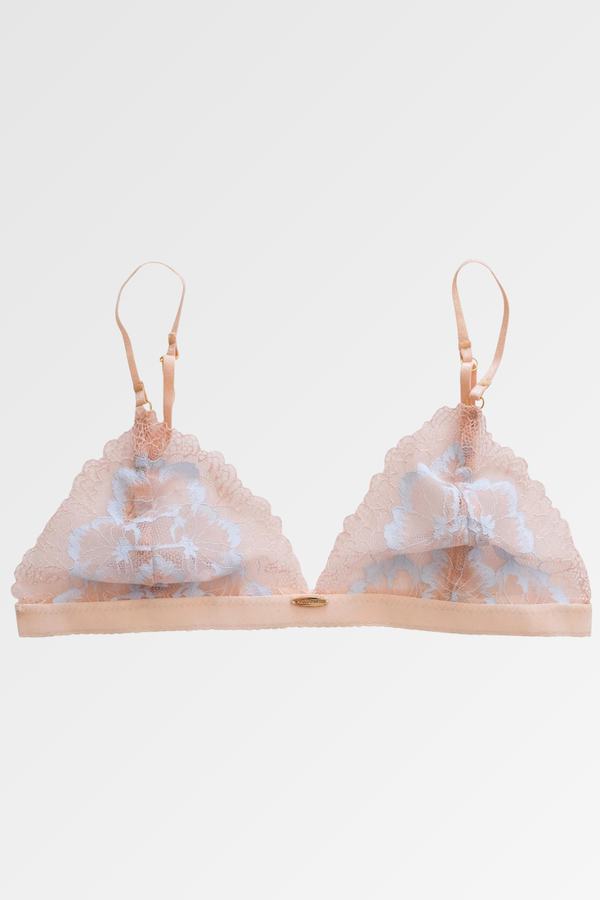 Nette Rose Atacama Triangle Bralette - Cream | Garmentory