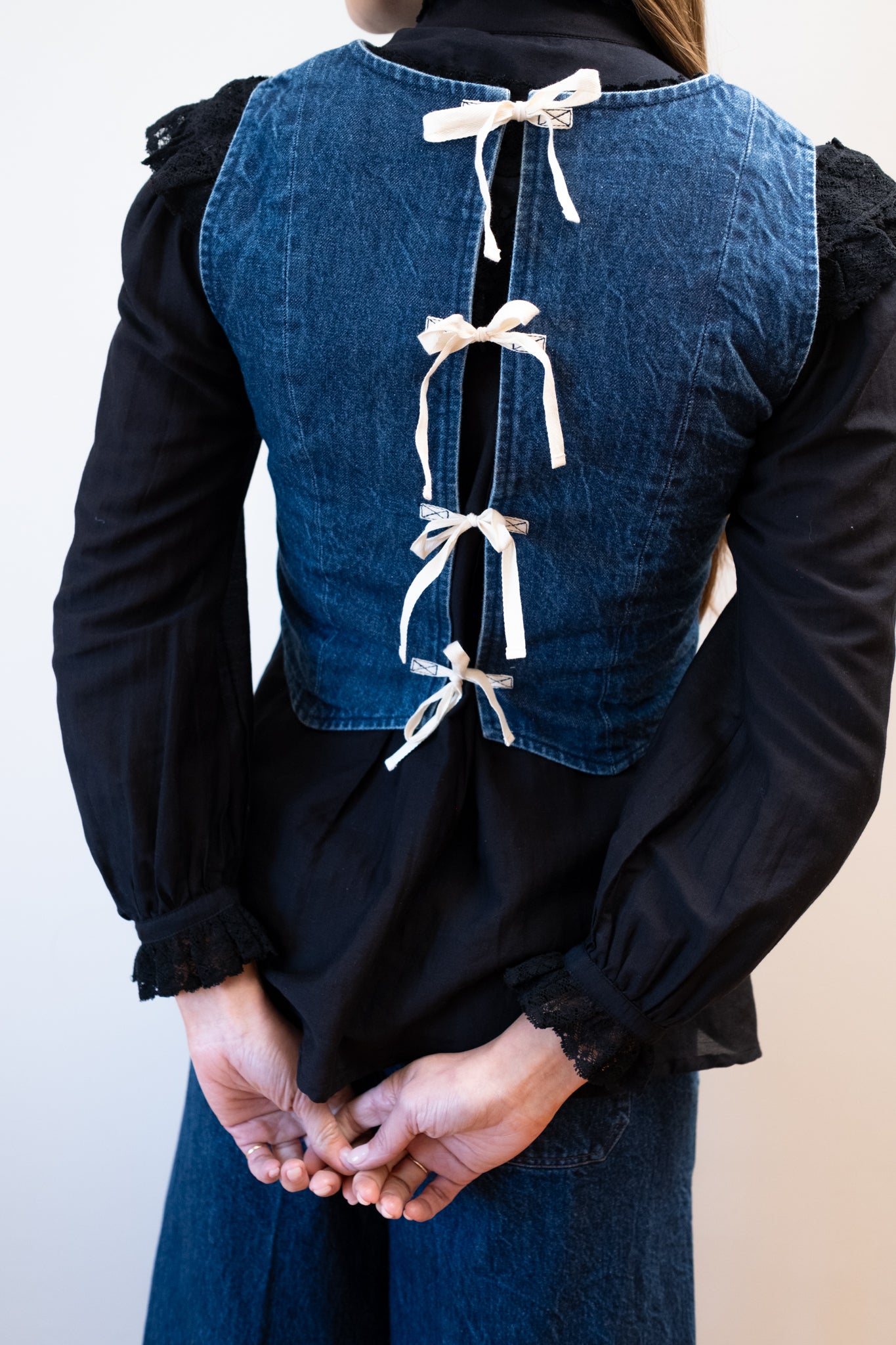 Maria Stanley FARRA VEST - Denim | Garmentory