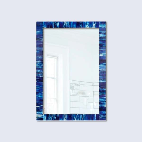 Handicrafts Home Classic Blue Mirror Bone Inlay - Blue | Garmentory