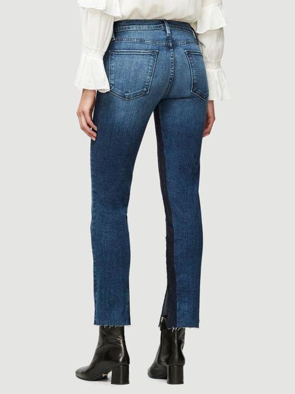 LE HIGH STRAIGHT GUSSET RAW EDGE SPLIT ELAINE | Garmentory