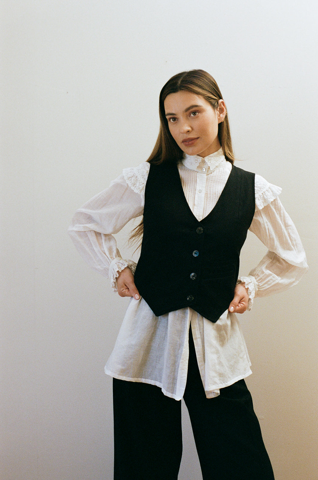 Maria Stanley FARRA VEST - Noir | Garmentory