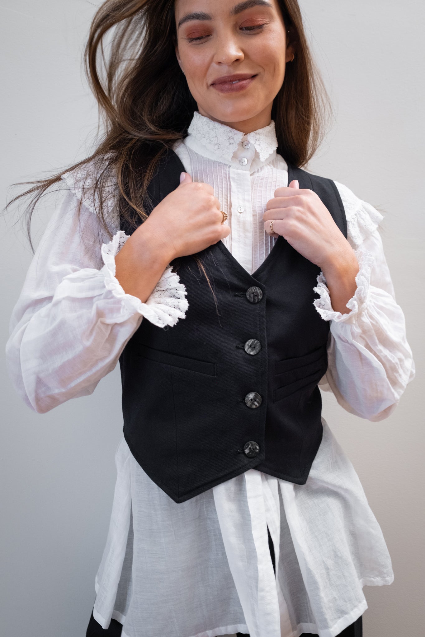 Maria Stanley FARRA VEST - Noir | Garmentory