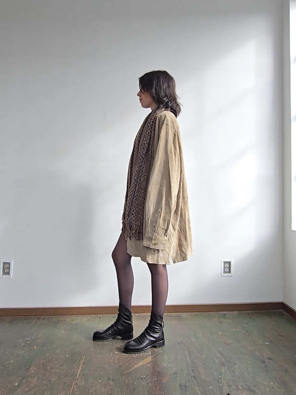 Vintage Suede Oversized Jacket - Soft Fawn | Garmentory
