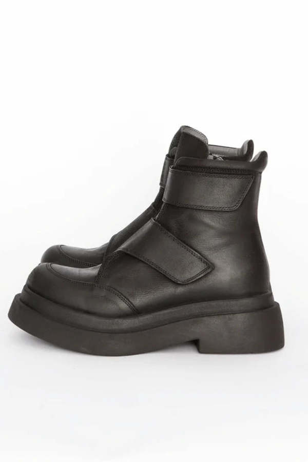 Lofina Velcro Boot - Black | Garmentory