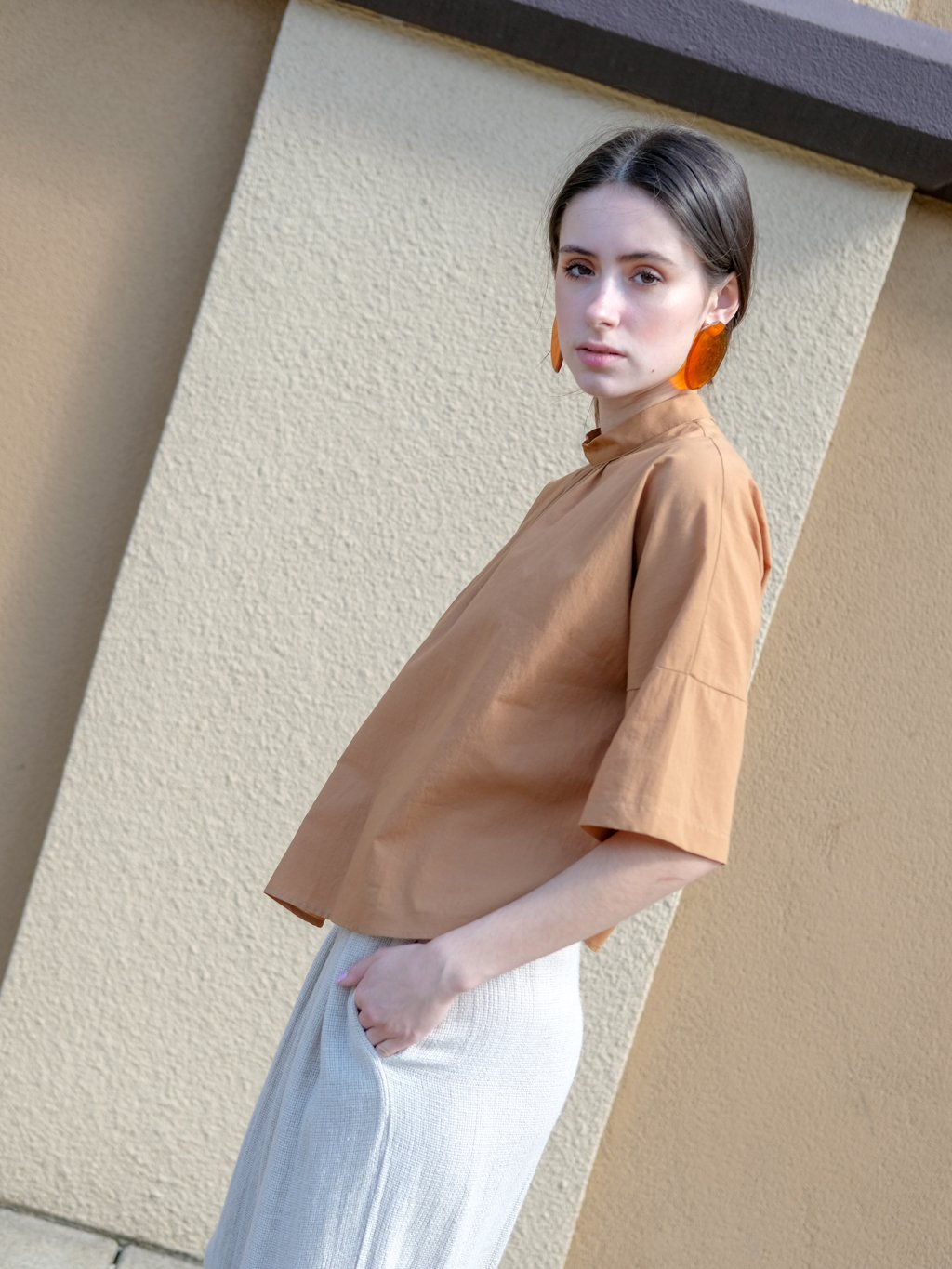 Open Air Museum Sonnet Top - Brown | Garmentory