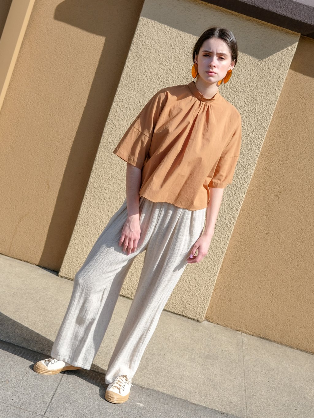 Open Air Museum Sonnet Top - Brown | Garmentory