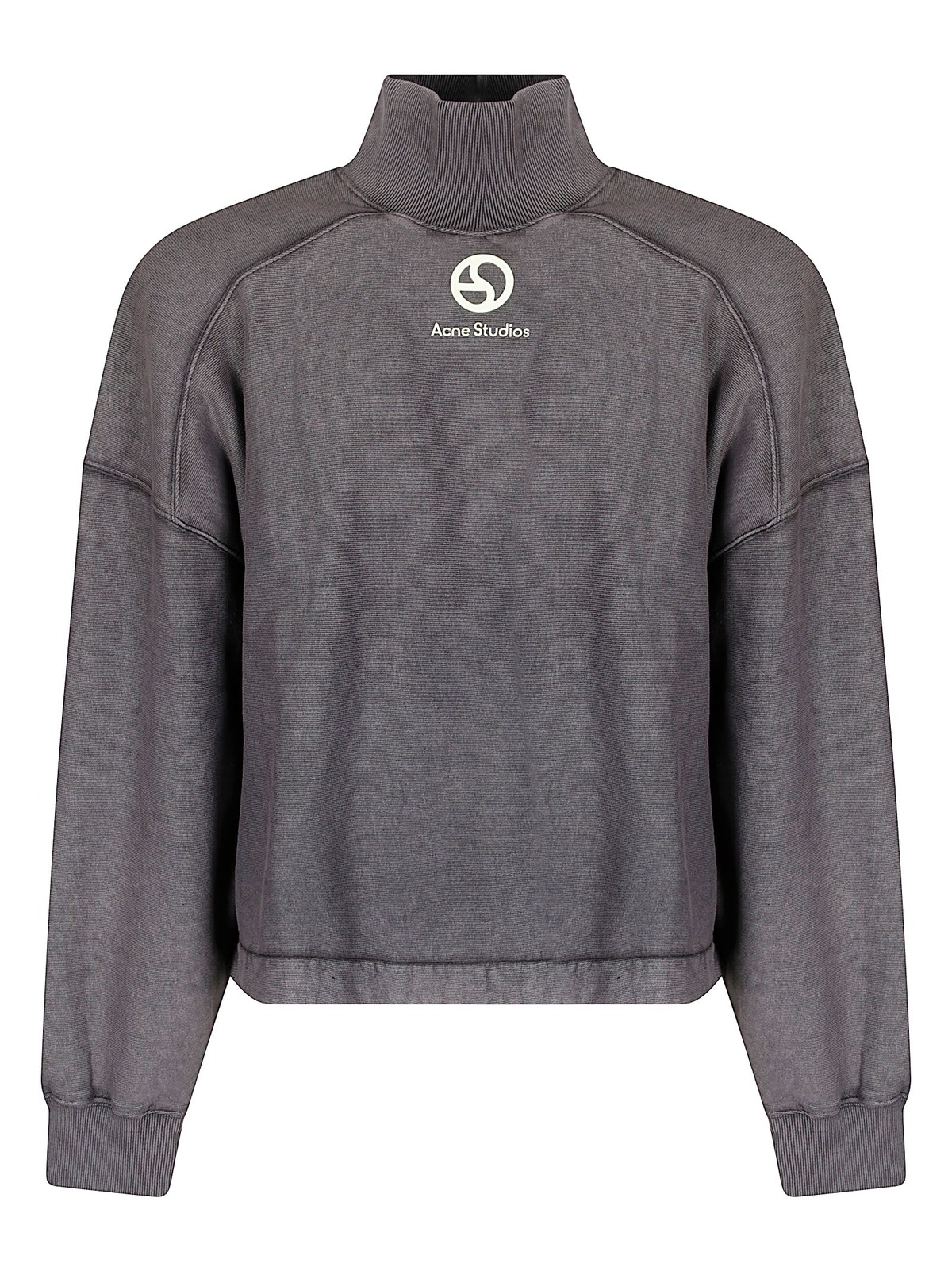 Acne Studios Faded Black Logo Turtleneck - Faded Black | Garmentory