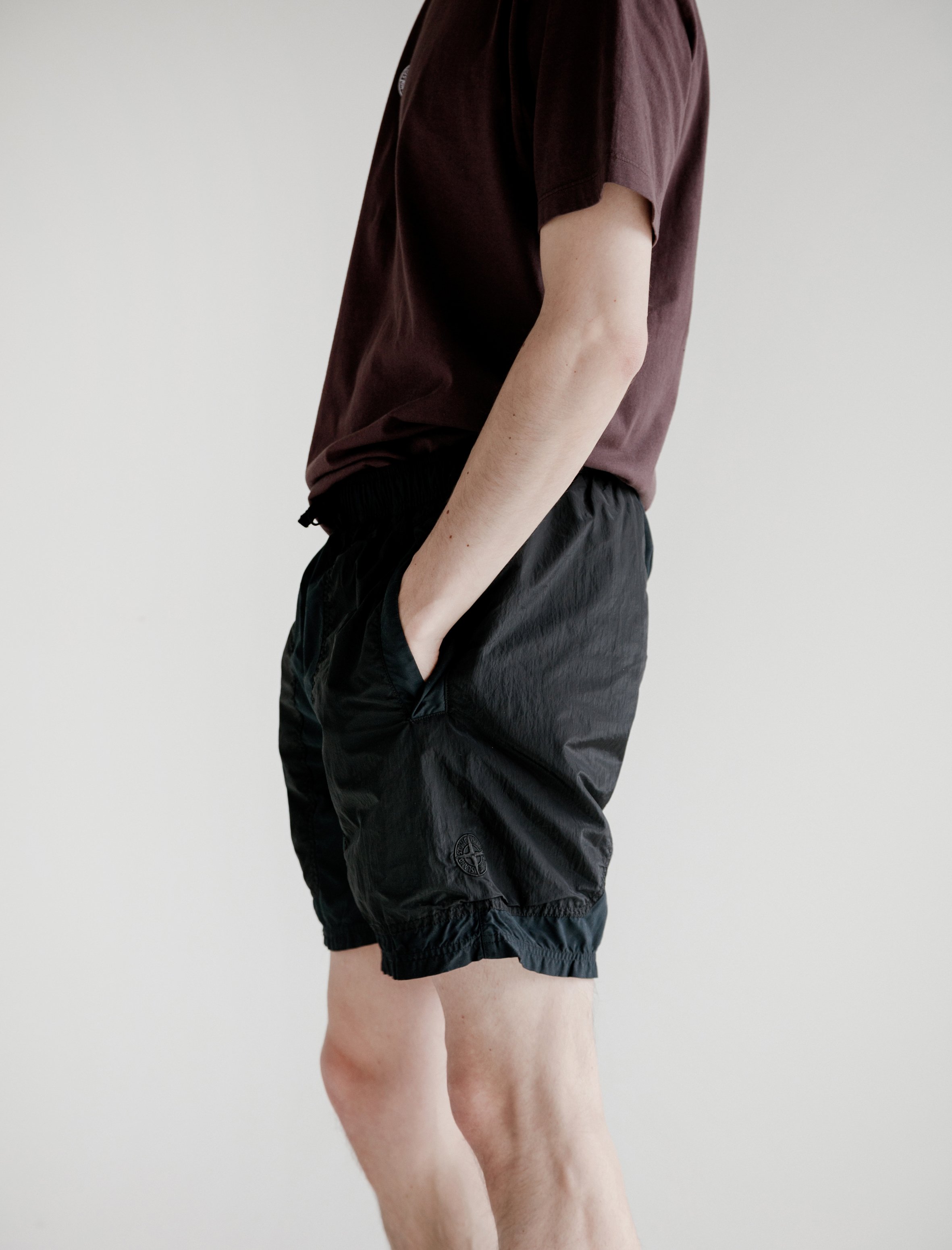 Stone Island Nylon Metal Shorts - Black | Garmentory