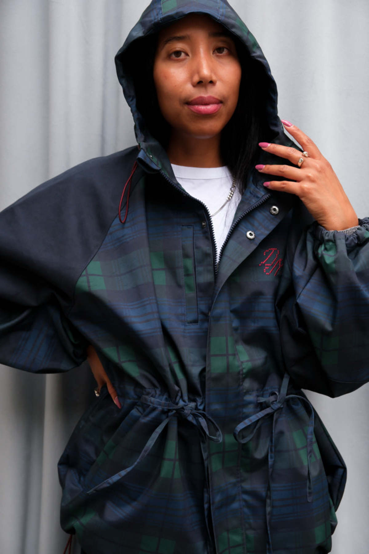 DAMSON MADDER Liu Raincoat - Navy | Garmentory