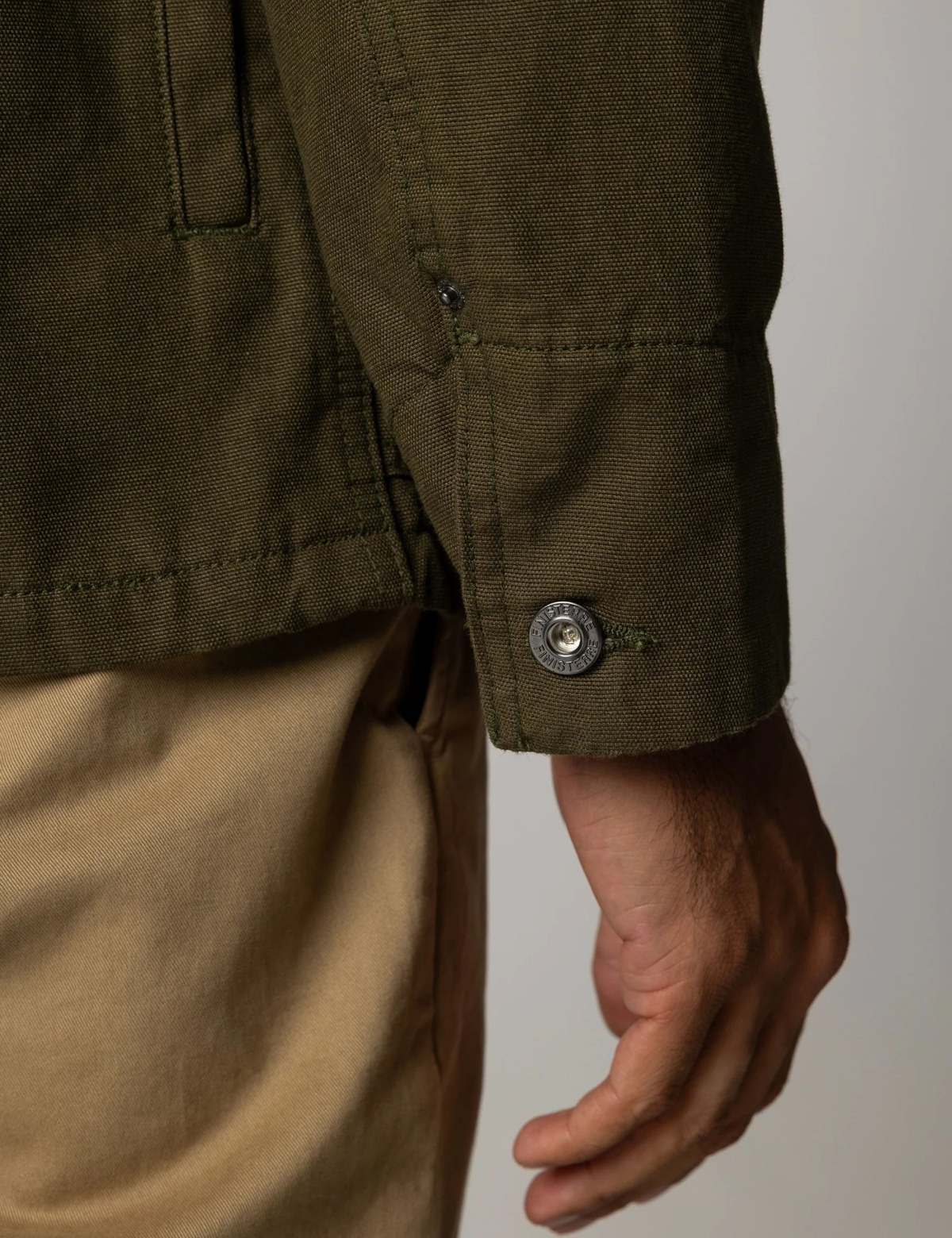 Finisterre Basset Flannel Lined Jacket - Olive Green | Garmentory