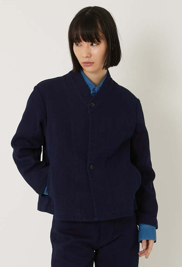 Blue Blue Japan Sashiko Double Cloth Haori Jacket | Garmentory
