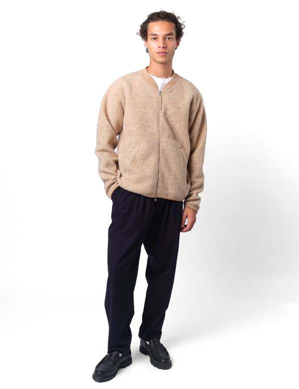 Universal Works Zip Bomber Jacket - Fawn | Garmentory