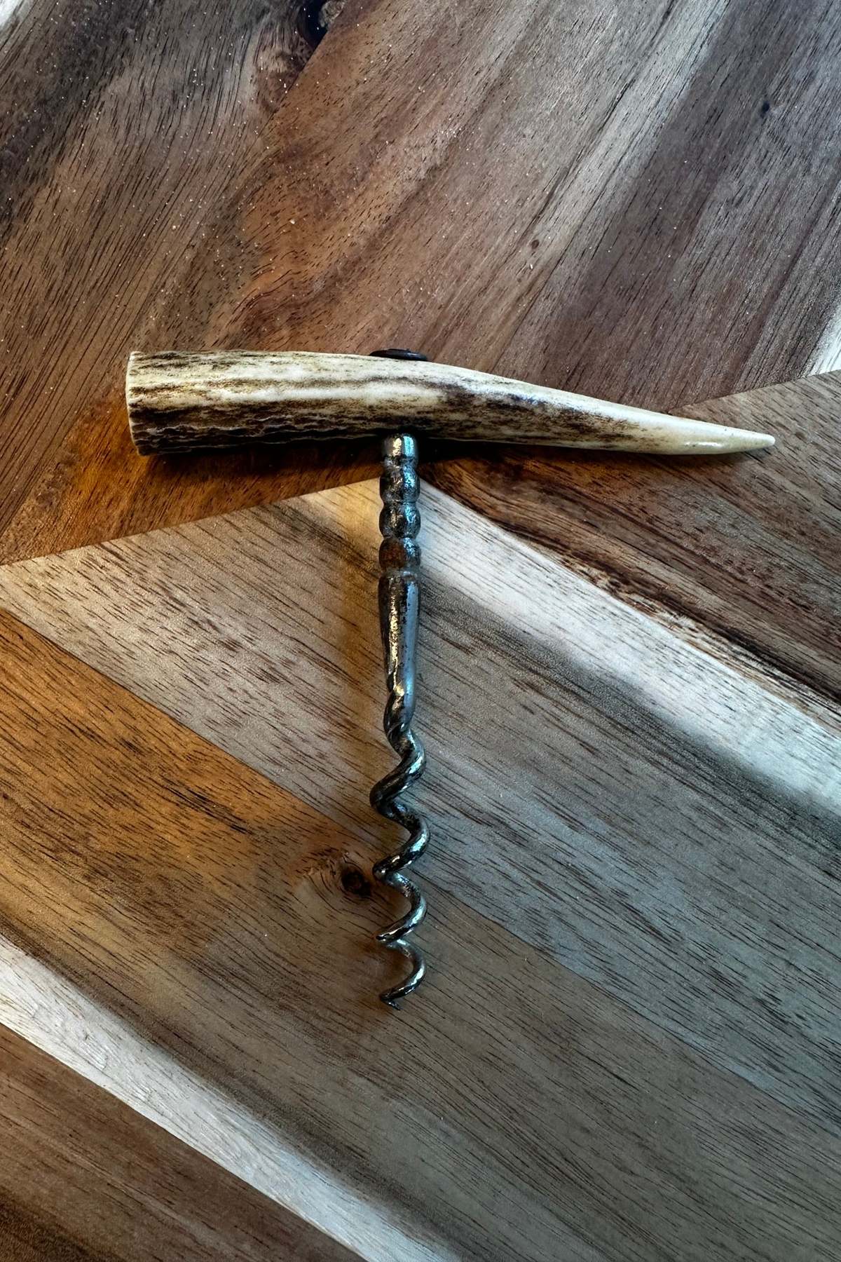 Vintage Horn-Handled Corkscrew with Steel Worm | Garmentory