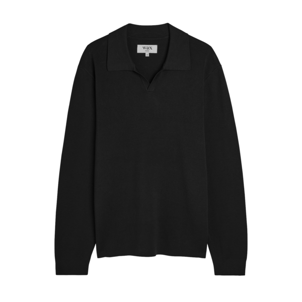 Wax London Carter Open Collar Polo Milano Knit Polo | Garmentory