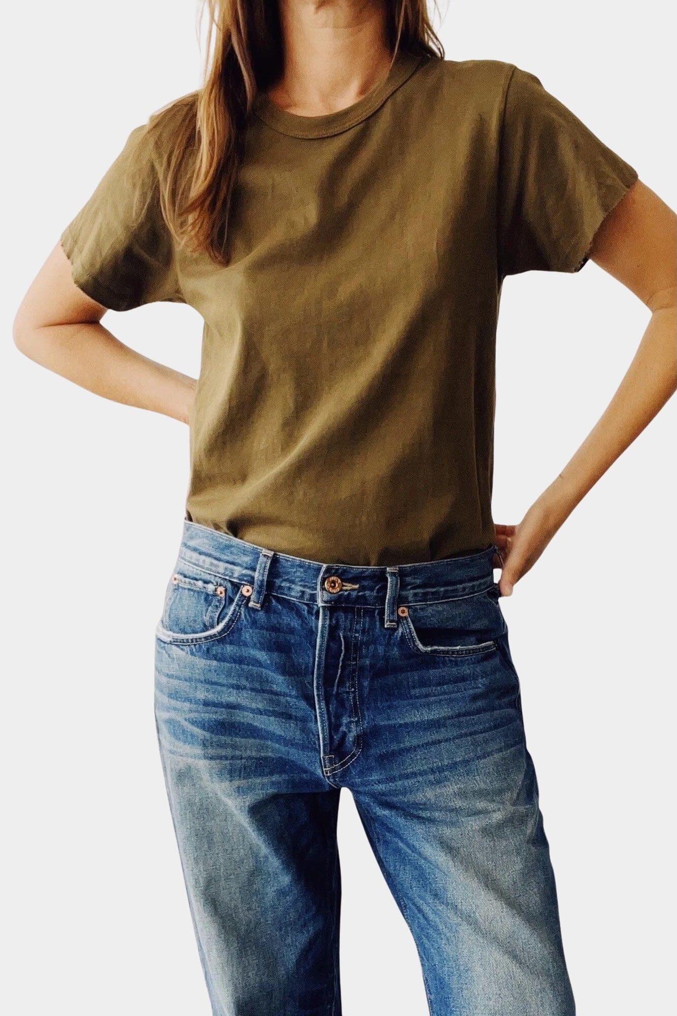 Hey Gang The Crew Top - Olive | Garmentory