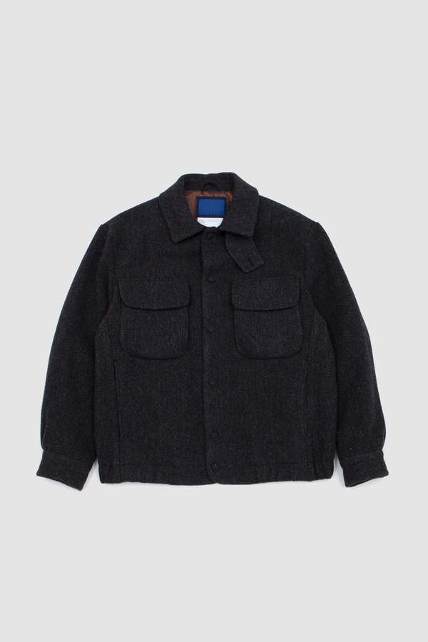 Document Scotland Wool Tweed CPO Jacket Brown Jacket | Garmentory