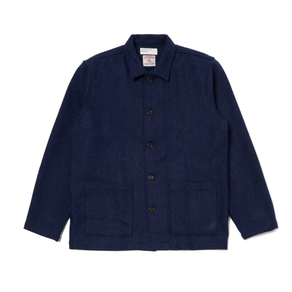 Universal Works Easy Jacket - LW Indigo Harris Tweed | Garmentory