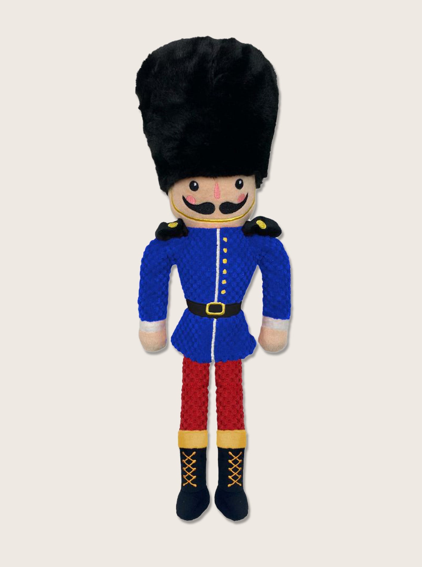 MODERNBEAST Christmas Nutcracker Plush Dog Toy | Garmentory