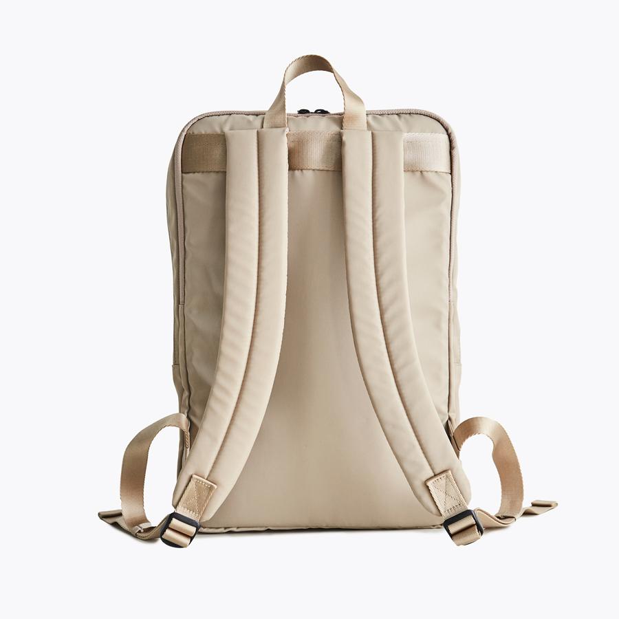 Poketo Simple Backpack - Beige | Garmentory