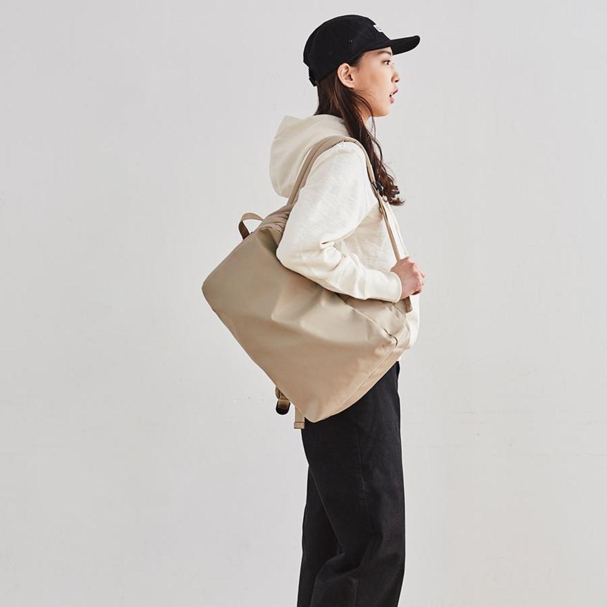 Poketo Simple Backpack - Beige | Garmentory