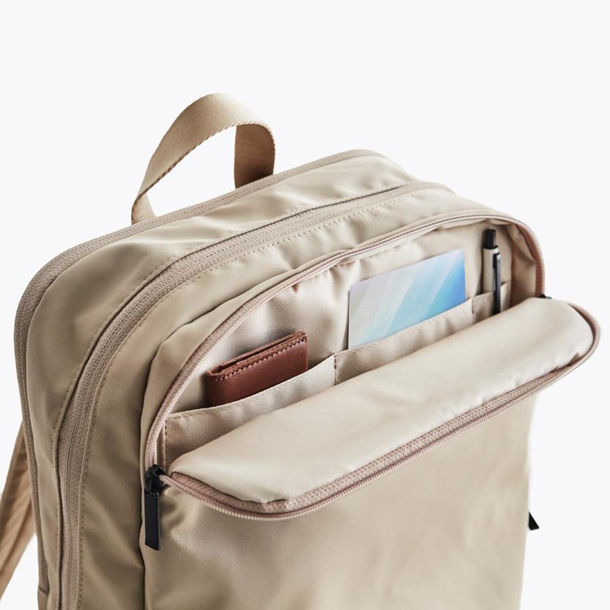Poketo Simple Backpack - Beige | Garmentory